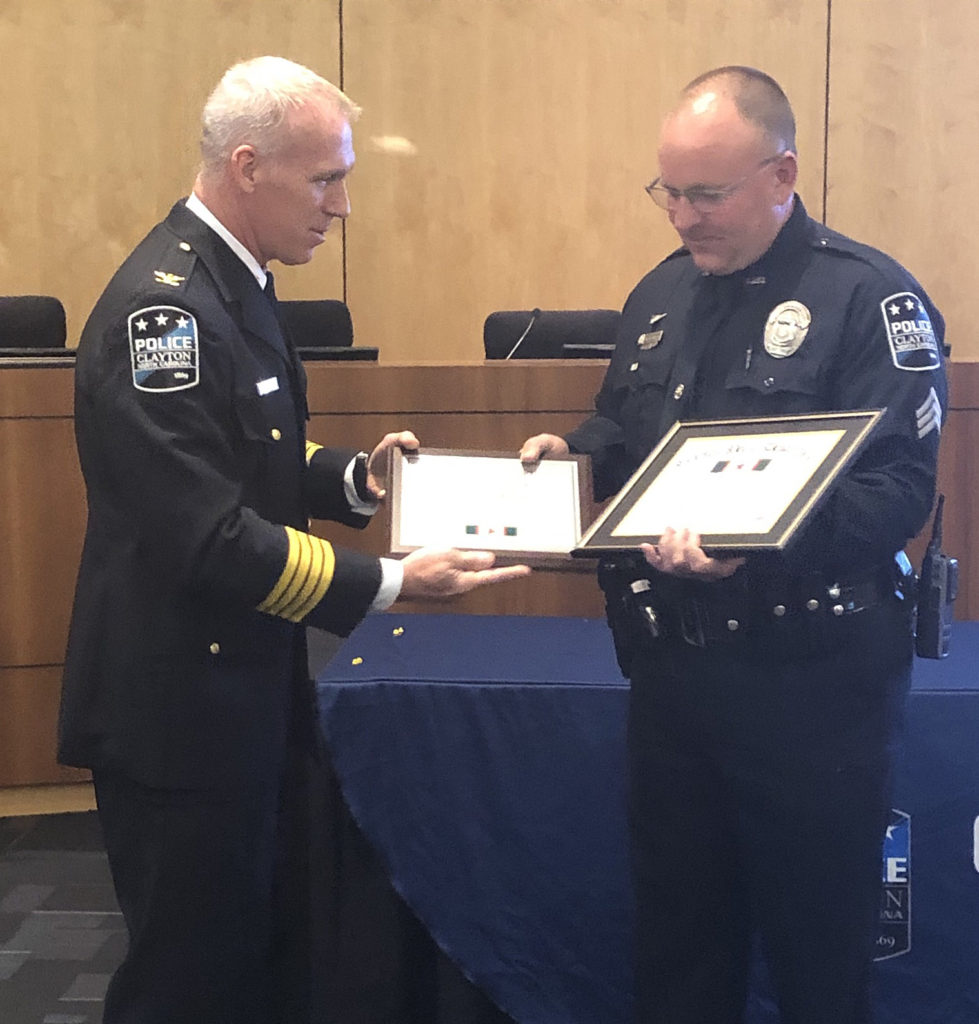 Sgt. Keith Garner Named Clayton Police Officer Of The Year – JoCo Report