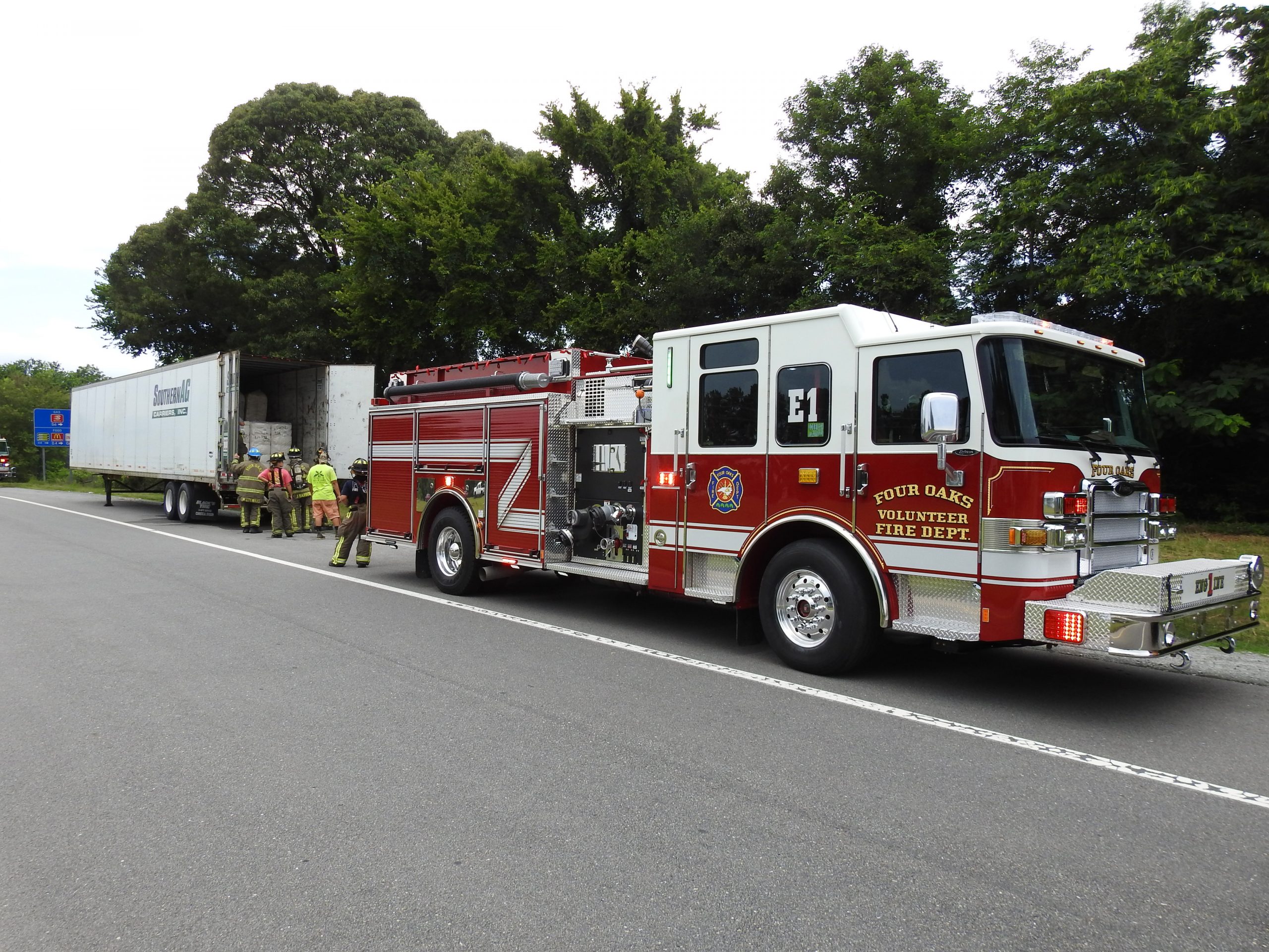 Firefighters Respond To Report Of Tractor Trailer Fire | JoCo Report