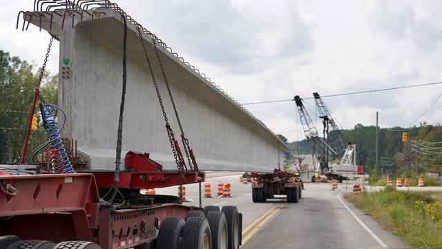 Final Bridge Spans Arrive For NC 42 East Widening Project | JoCo Report