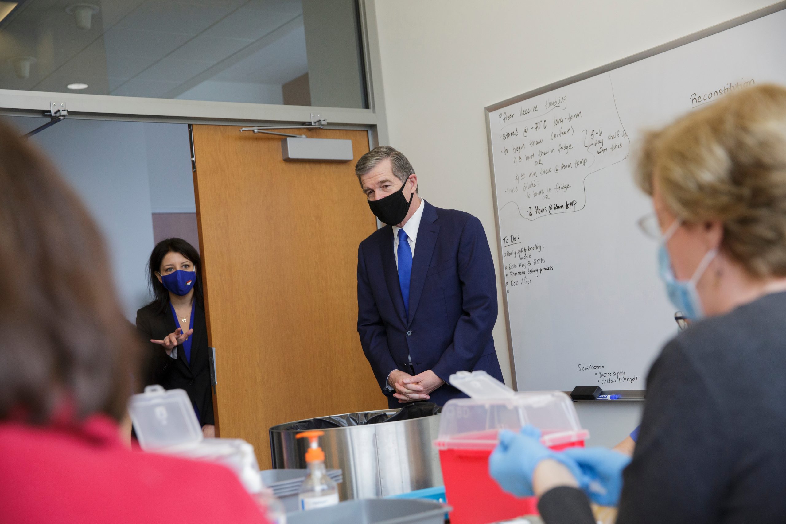 Cooper Thanks Health Care Workers At Duke Hospital; Observes COVID-19 ...