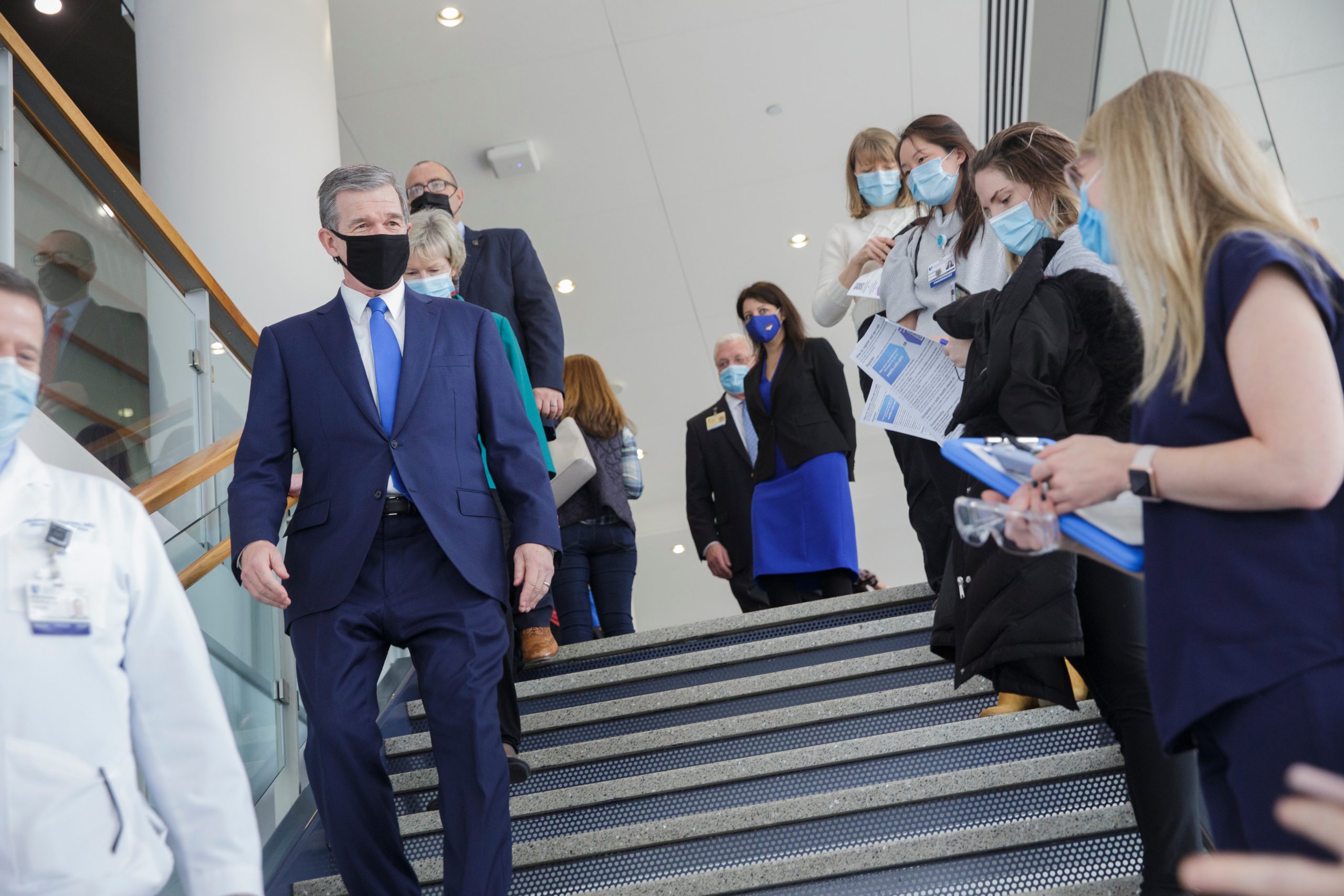 Cooper Thanks Health Care Workers At Duke Hospital; Observes COVID-19 ...