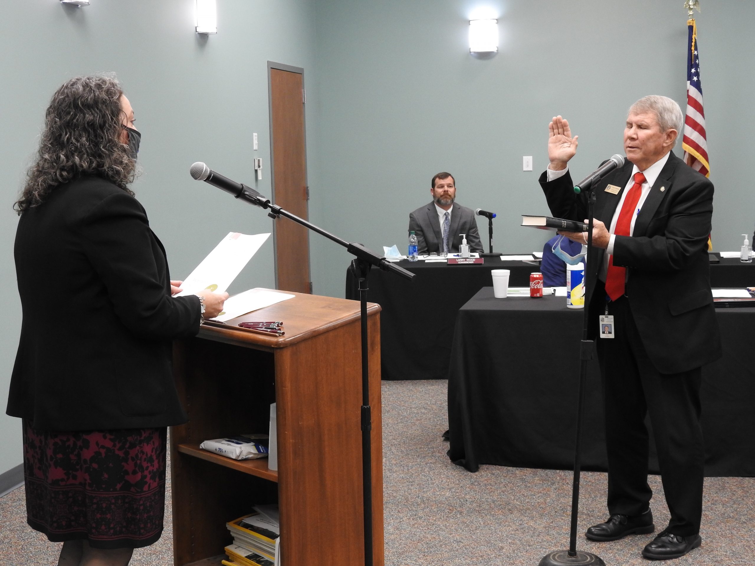 Johnston Commissioners Take Oaths, Stewart Selected As Board Chairman ...