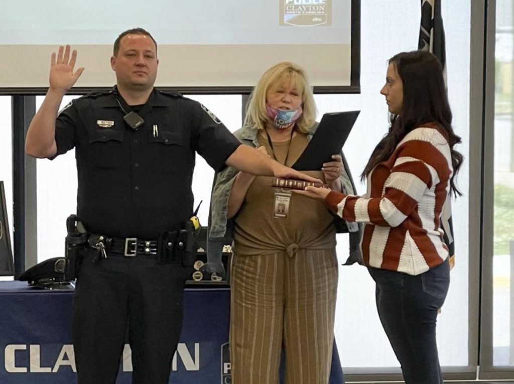 Clayton Police Department Swears In Three Officers | JoCo Report