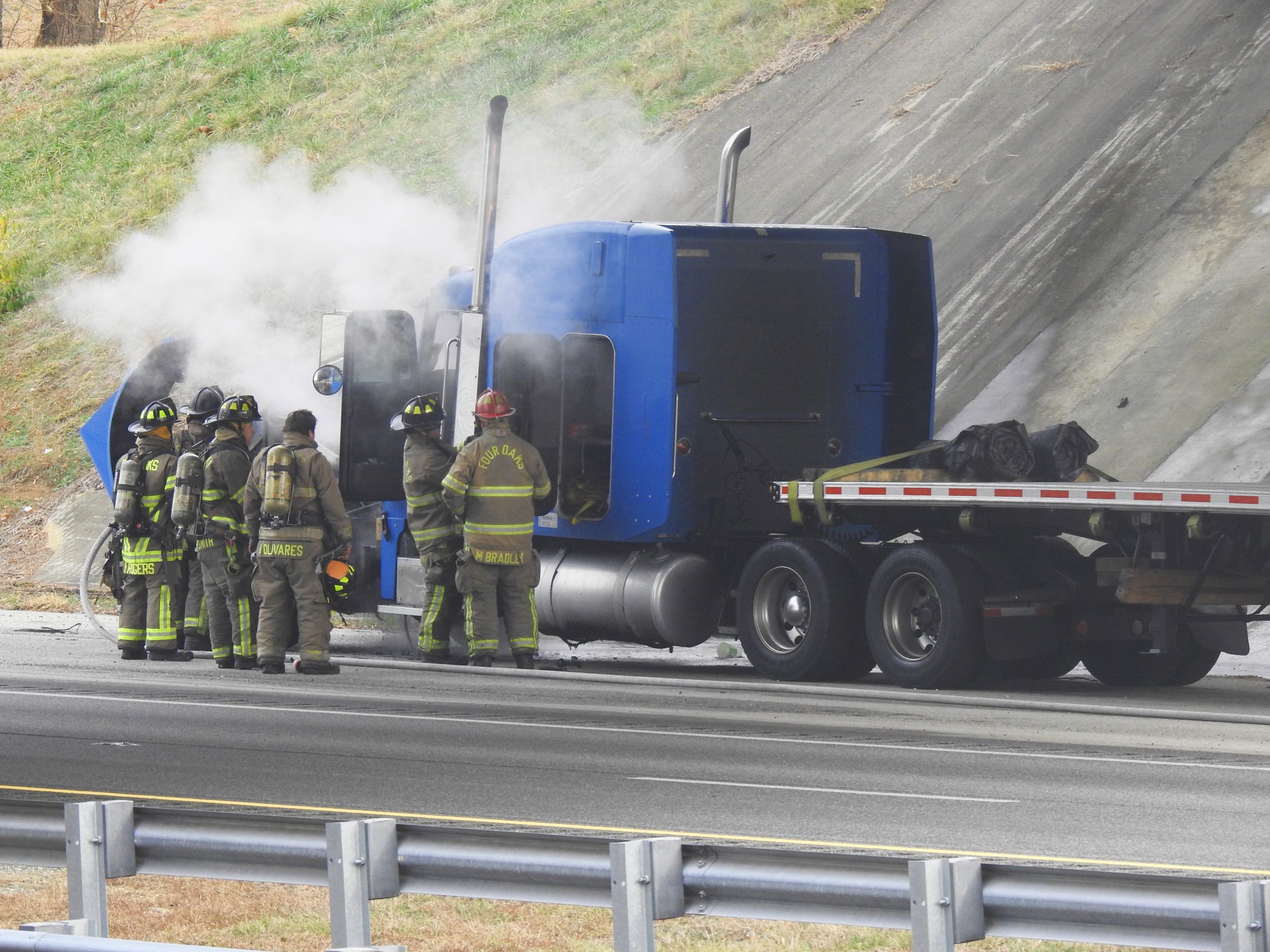 Tractor Trailer Catches Fire – JoCo Report