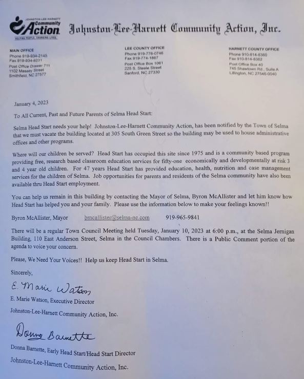 Mayor Says He Is “Disappointed” By Selma Head Start “False And ...
