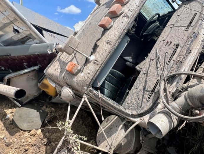 Driver Survives After Load Of Steel I-Beams Crush Truck Cab – JoCo Report