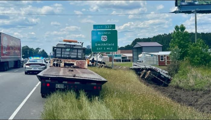 Driver Survives After Load Of Steel I-Beams Crush Truck Cab | JoCo Report