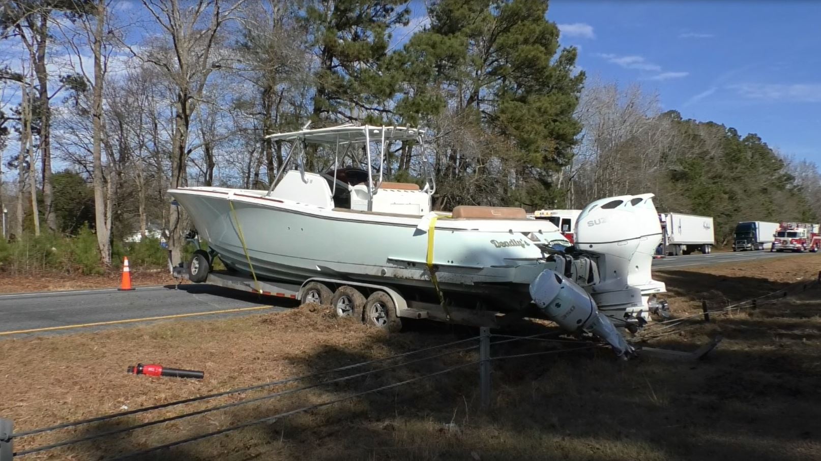 Boat Blocks Interstate 95 In Johnston County – JoCo Report
