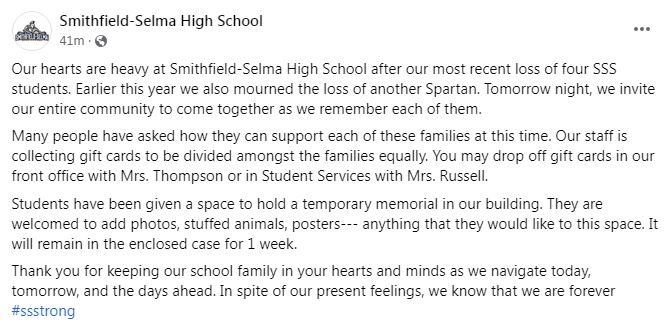 Vigil Planned For SSS Students Killed In Car Crash – JoCo Report