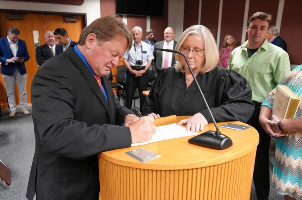 Bill Stovall Sworn In As Johnston County Commissioner – JoCo Report