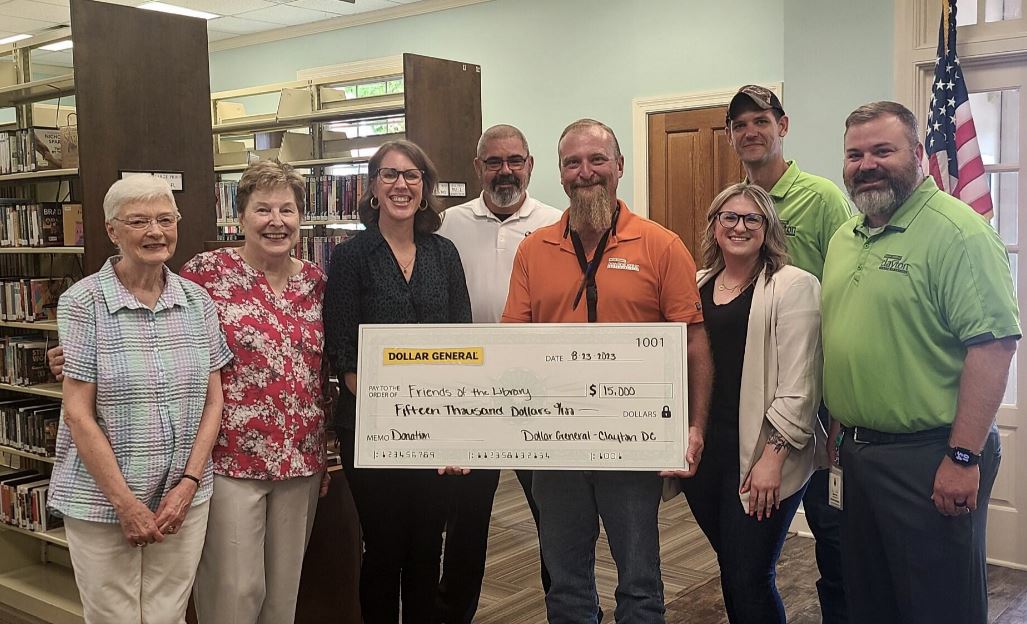 Dollar General Donates $15,000 To Clayton Library | JoCo Report