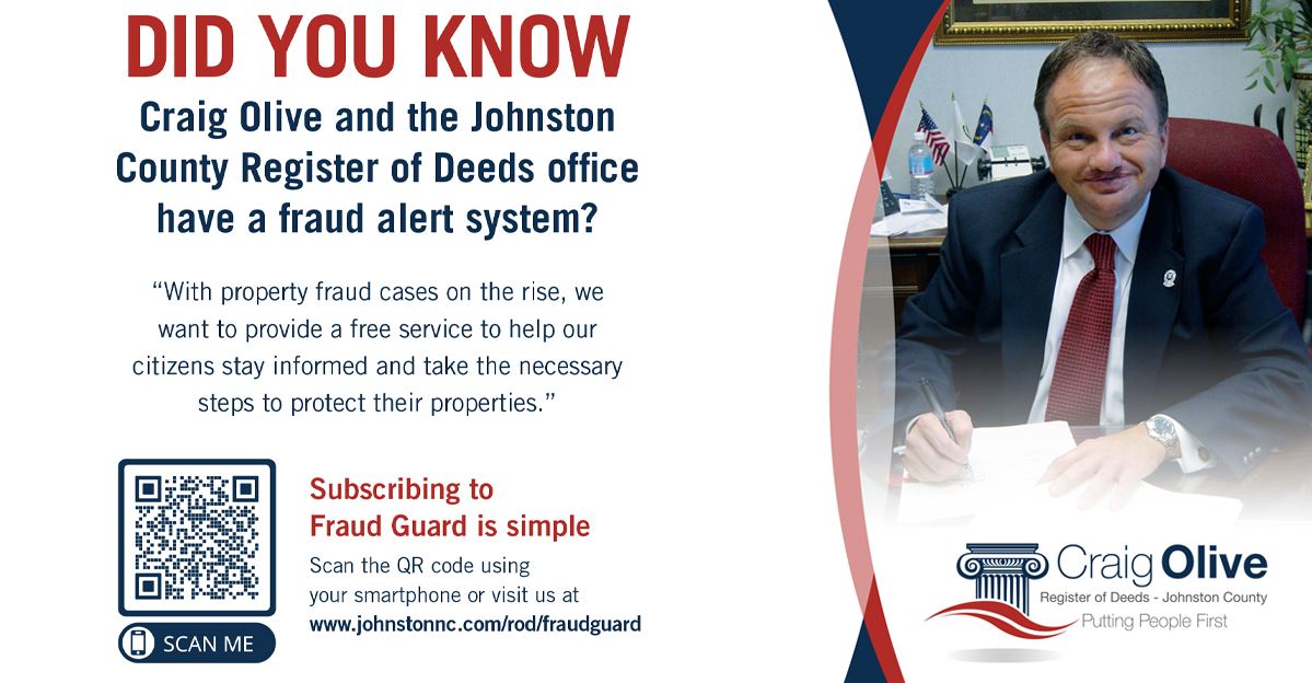 Register Of Deeds Reminds Residents Of Free Fraud Guard Alerts | JoCo ...