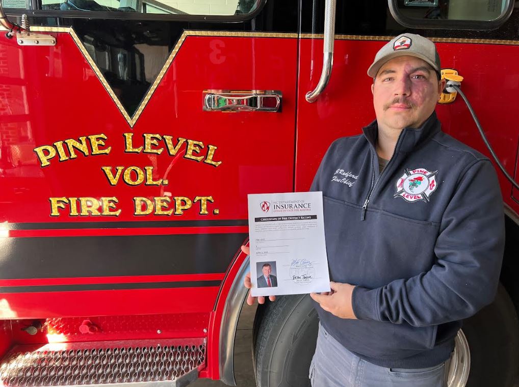 Pine Level Fire Department Earns Improved ISO Rating – JoCo Report