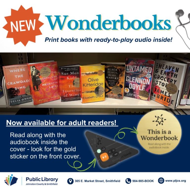 Public Library Of Johnston County & Smithfield Now Offers “Wonderbooks ...