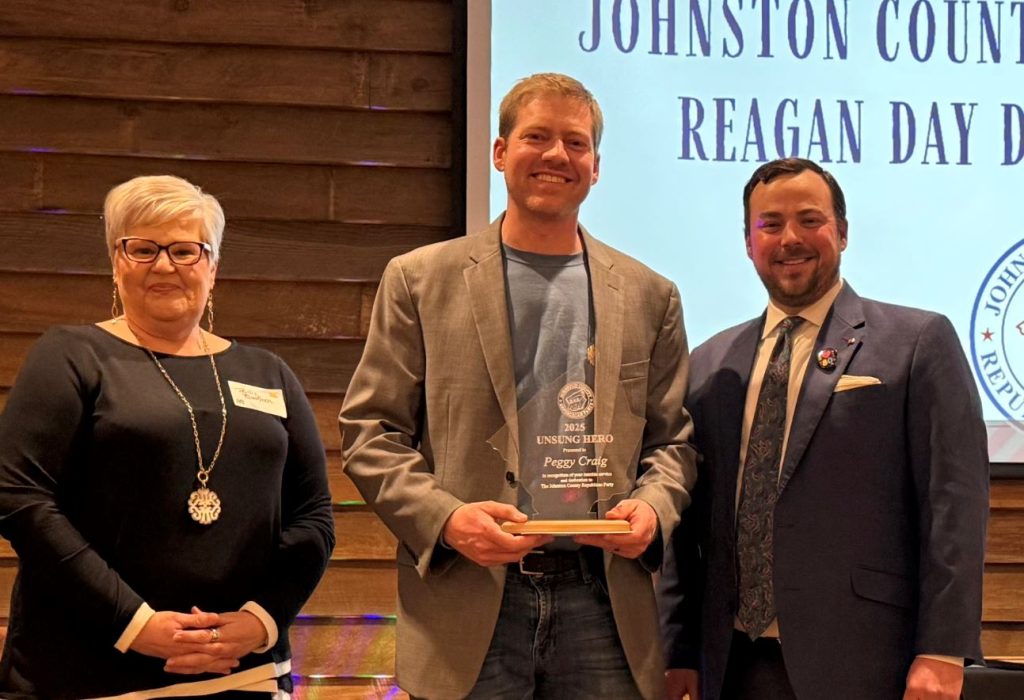Craig Olive Receives Johnston County Republican Party’s Ronald Reagan ...