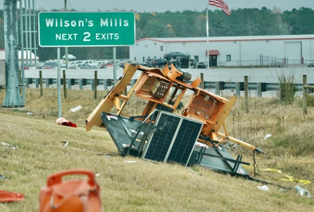Report: Driver Flees After Striking DOT Message Board – JoCo Report