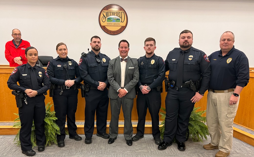 Six New Smithfield Police Officers Take Oath of Office – JoCo Report